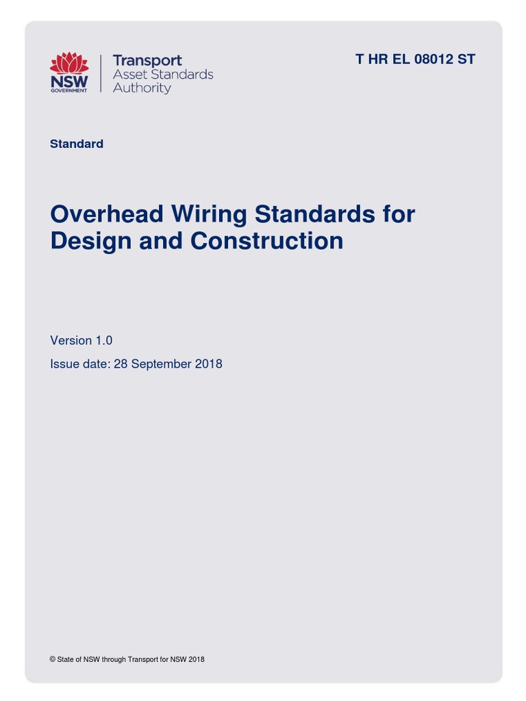 Overhead Wiring Standards For Design and Construction | PDF ...