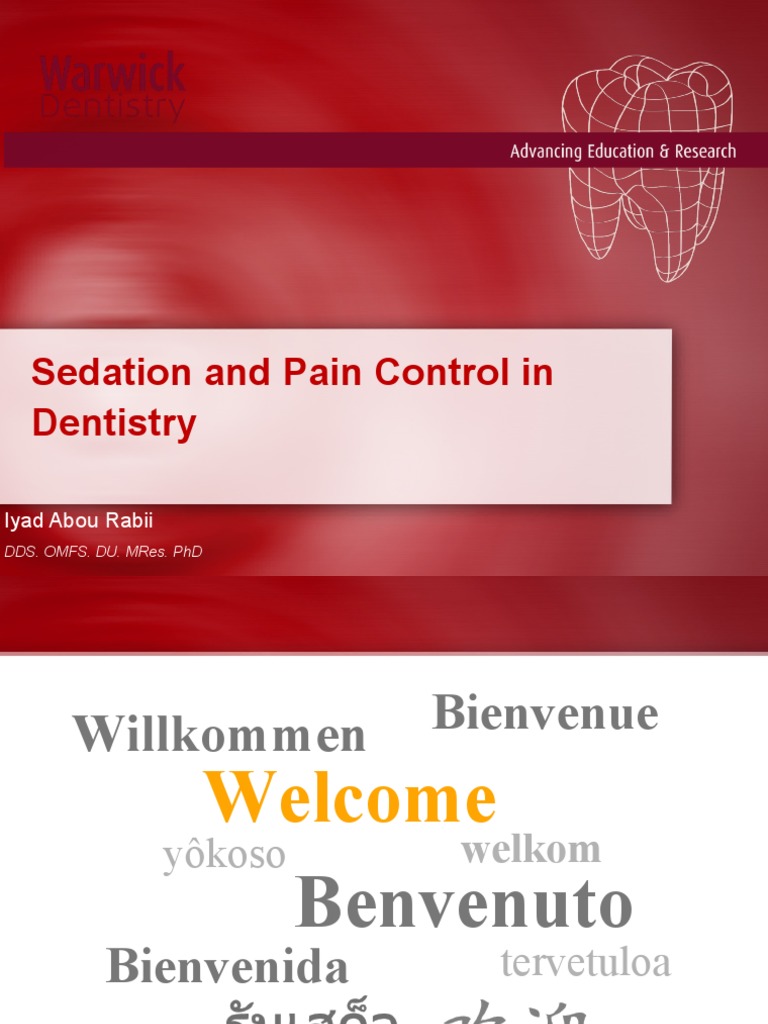 Seadtion and Pain Control in Dentistry | PDF | Anesthesia | Analgesic