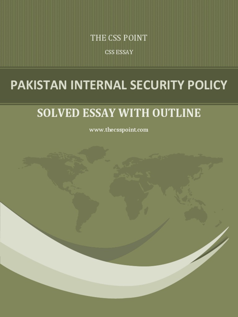 Pakistan's Internal Security Policy Overview | PDF | Police | Justice