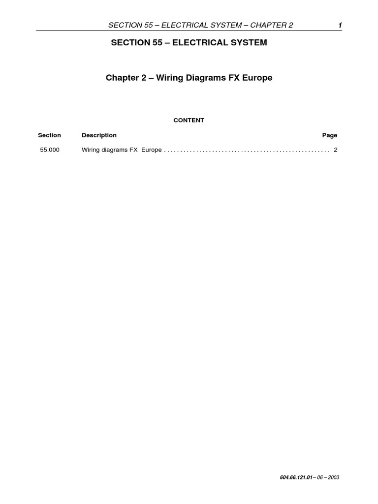 Wiring Diagrams FX 0603 | PDF | Switch | Relay