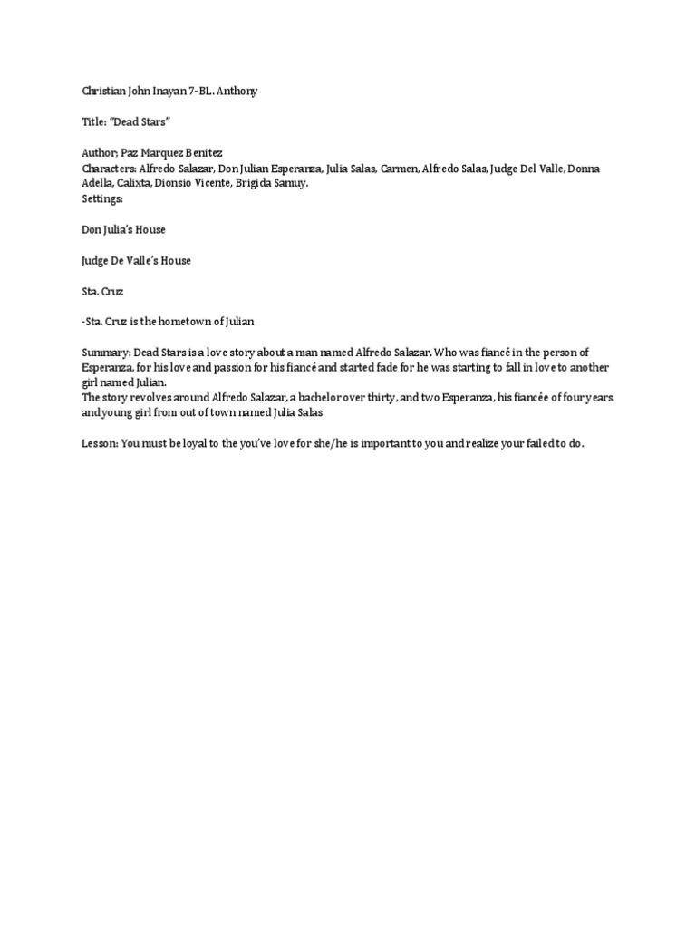 Christian John Inayan 7 English | PDF