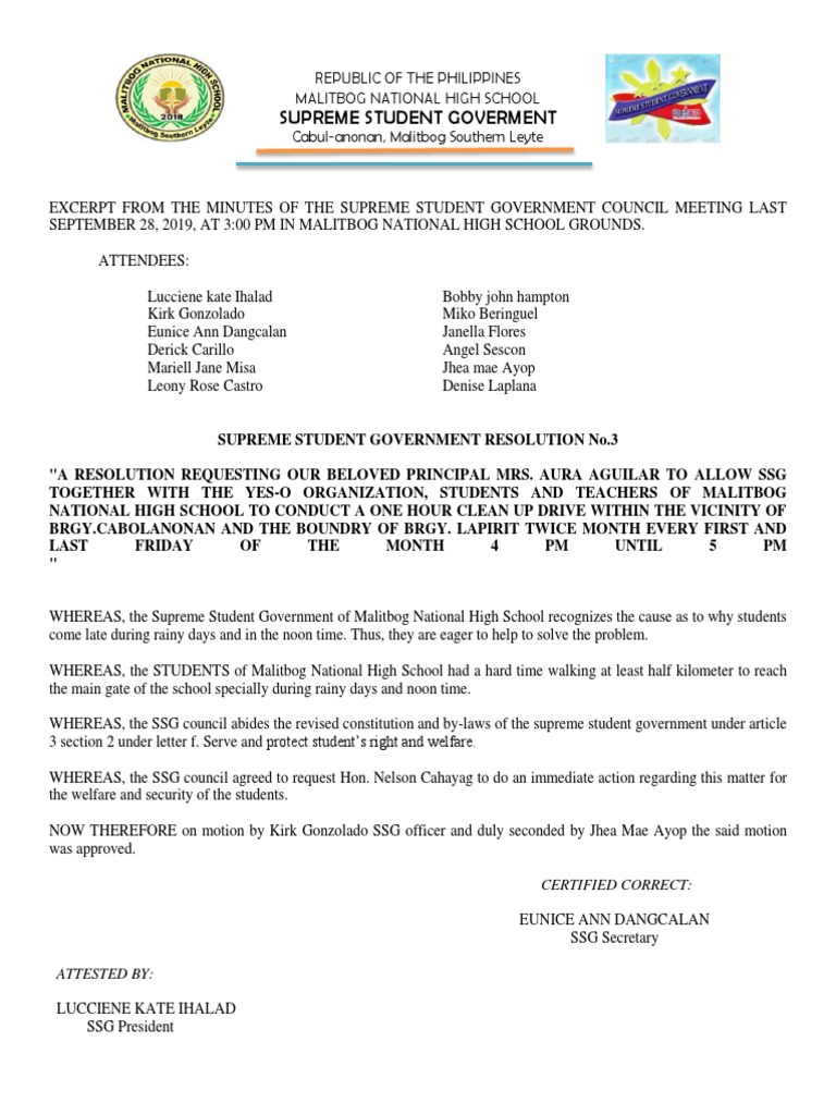 Sample Resolution | PDF | Constitutional Law | Justice