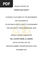 Power Plant Safety Overview Report | PDF | Occupational Safety And ...