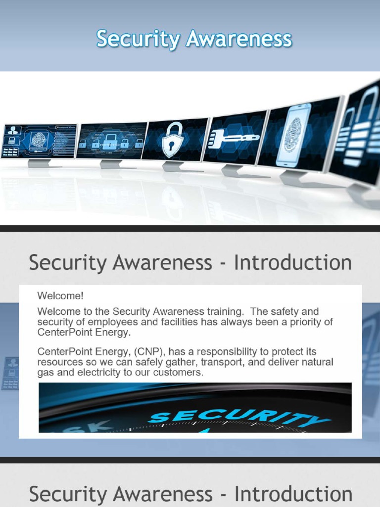 Security Awareness Course Pdf