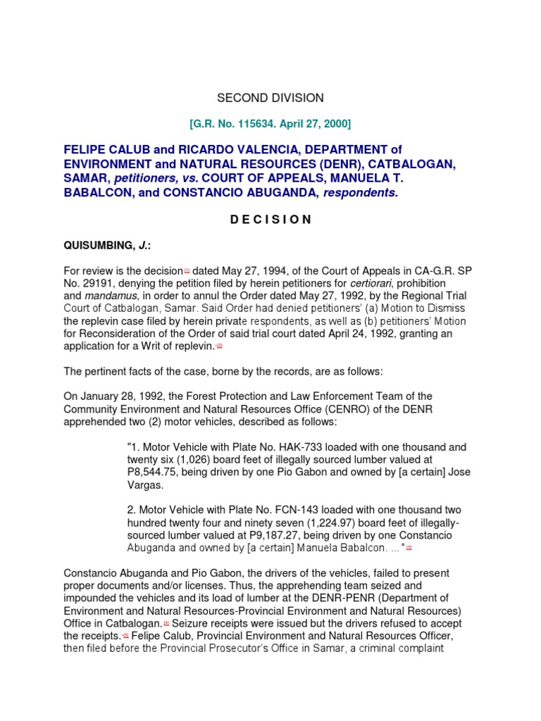 Apprehension of Illegal Transportation of Forest Products | PDF | Injunction | Lawsuit