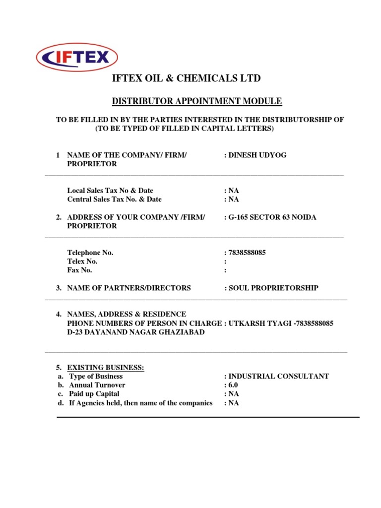 Distributor Appointment Module | PDF | Banks | Sales