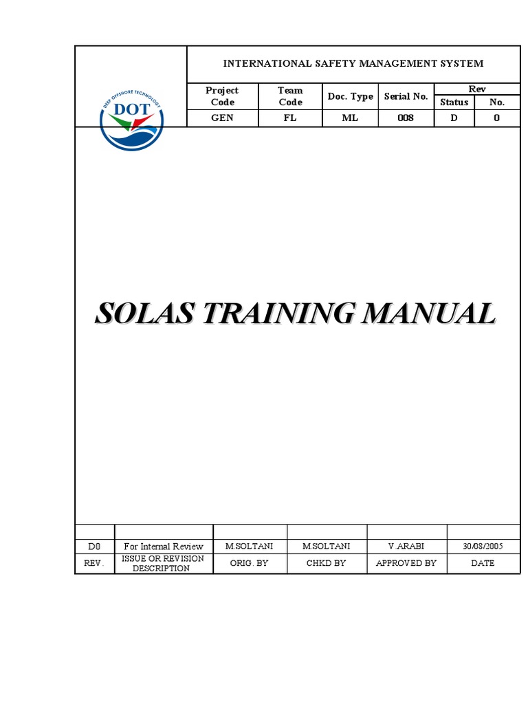 PART 1 A Solas Training Manual | PDF | Burn | Wound