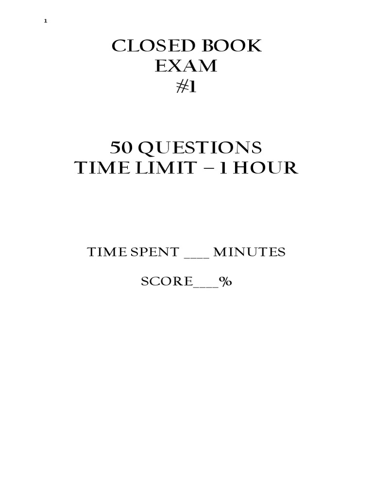 Closed Book | PDF | Electric Current | Electrical Resistance And ...