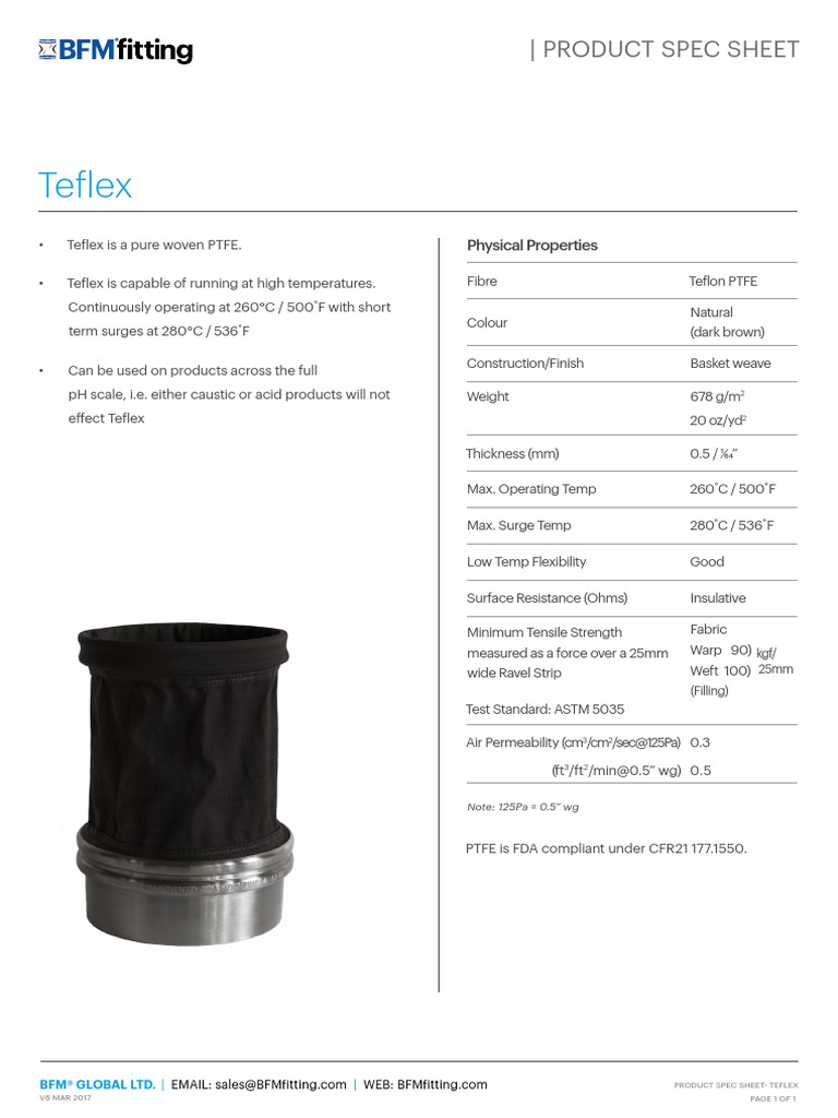 Teflex | PDF | Textiles | Materials