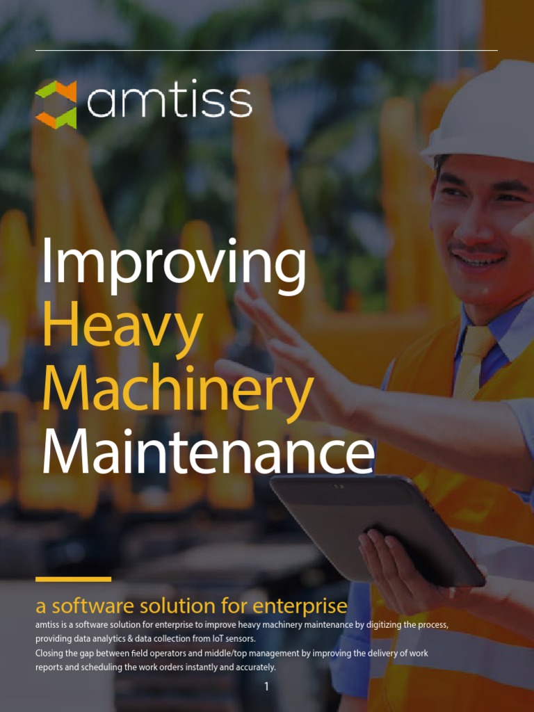 Amtiss Heavy Equipment Solution - Preview | PDF | Internet Of Things ...