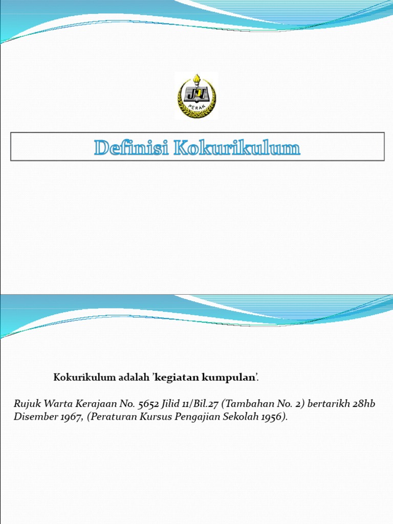 Definisi Kokurikulum Sekolah | PDF