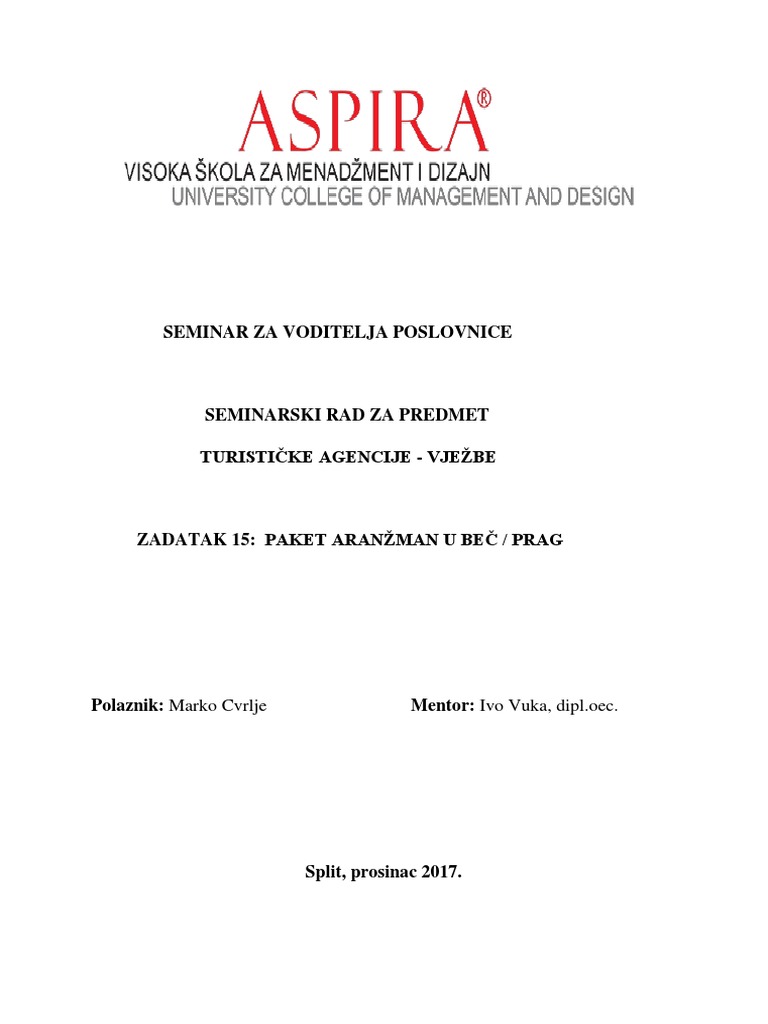 Seminar Za Voditelja Poslovnice | PDF