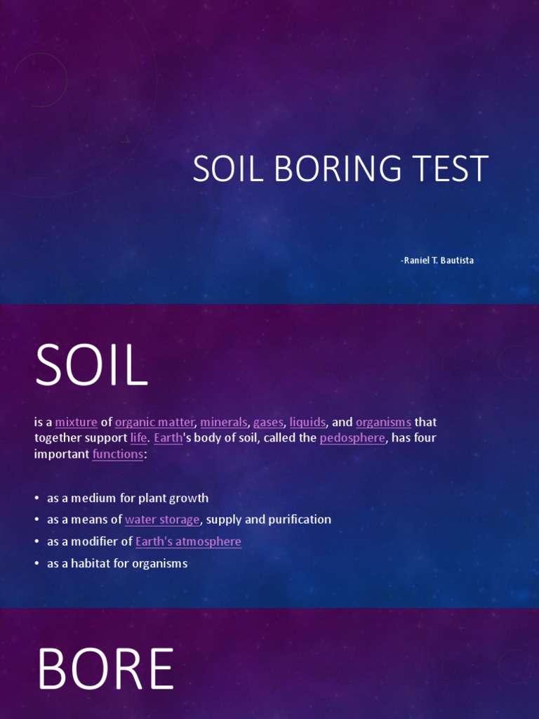 Soil Boring Test | PDF | Soil | Nature