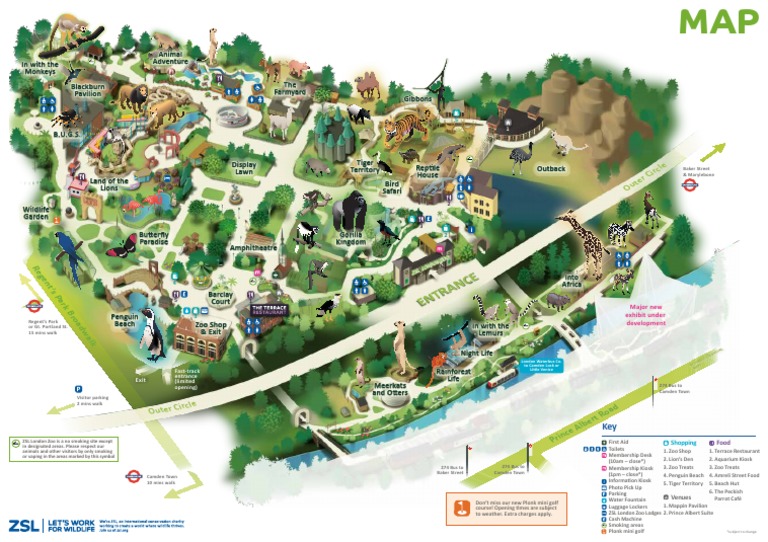Map of ZSL London Zoo August 2019 PDF | PDF | Zoo | Organisms