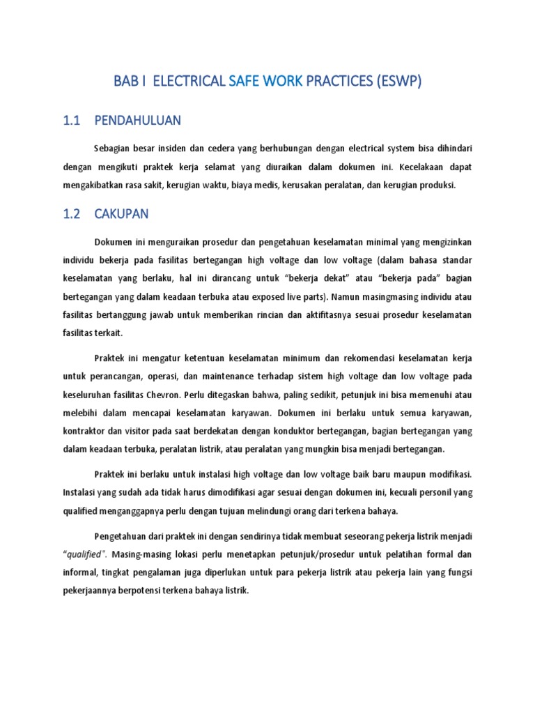 Electrical Safe Work Practices PDF | PDF