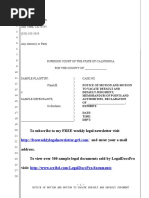 Sample Motion To Vacate Void Judgment in California Under Code of Civil ...