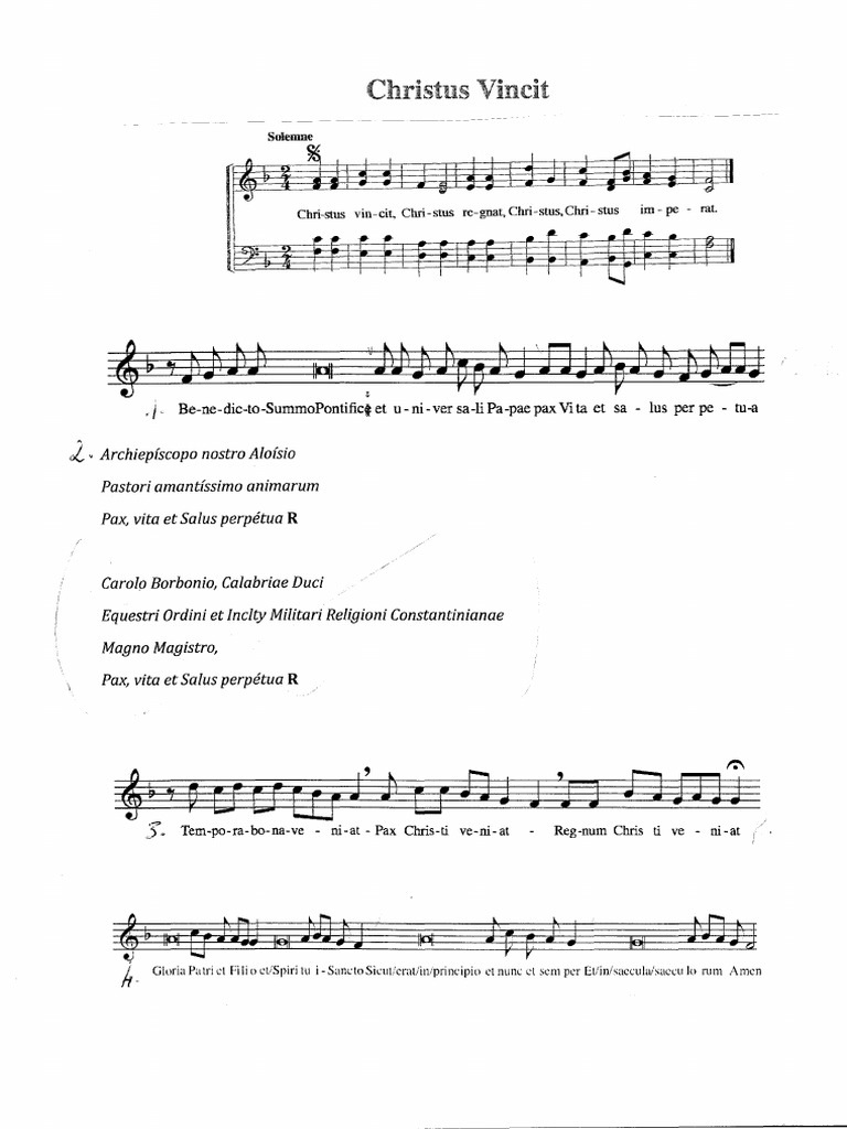 Christus Vincit | PDF