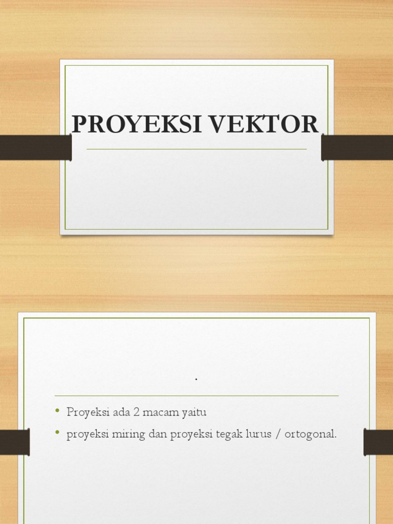 Proyeksi Vektor | PDF