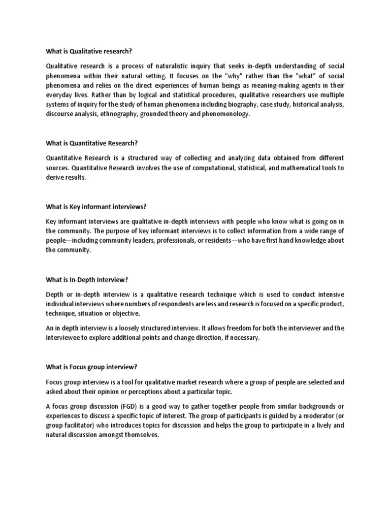 Understanding Qualitative Research Methods | PDF | Qualitative Research ...