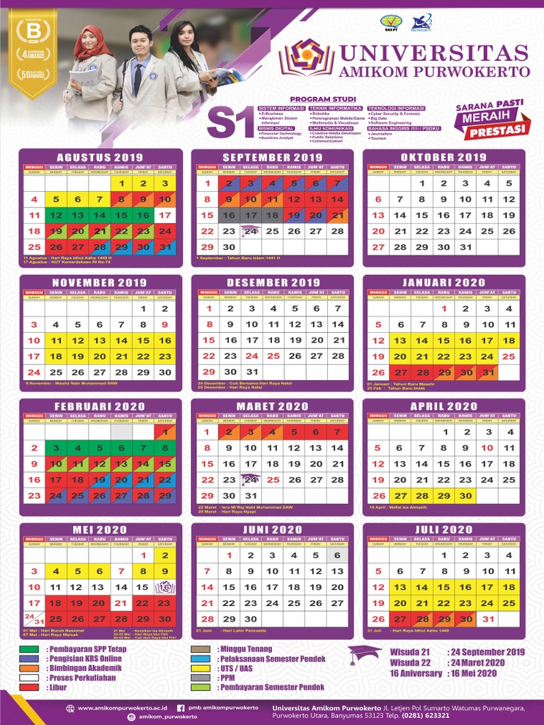 Kalender Akademik Amikom 2019-2020 Ganjil | PDF