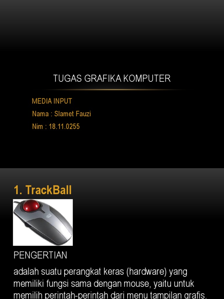 Perbandingan Trackball dan Touchpad | PDF