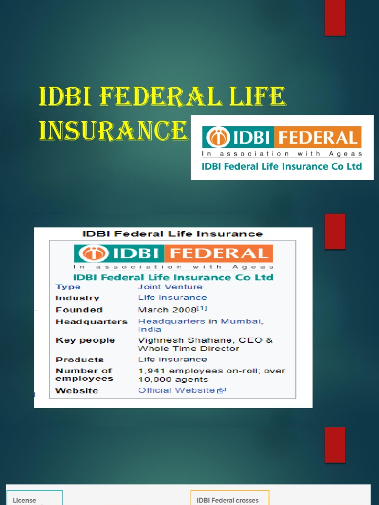 IDBI Federal Life Insurance | PDF | Financial Services | Service Industries