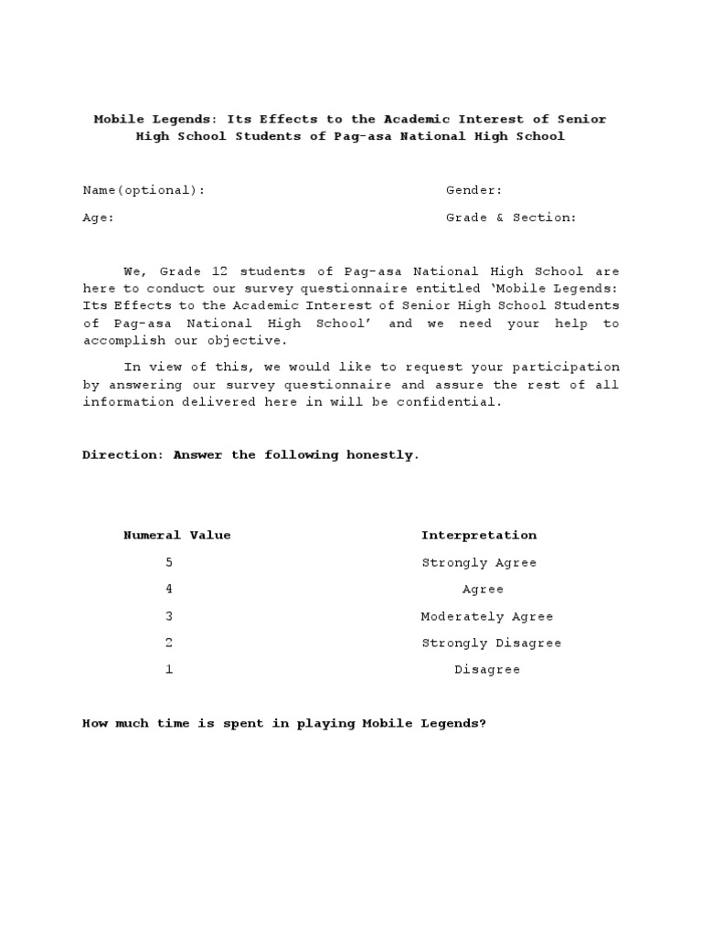 Mobile Legends | PDF | Behavioural Sciences | Psychology