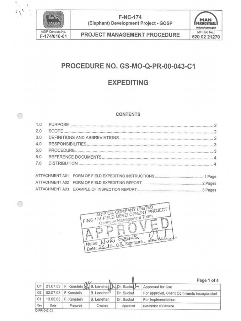 Procedure - Expediting | PDF