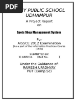 Ip Project On Sports Shop Management System | PDF | Relational Database ...