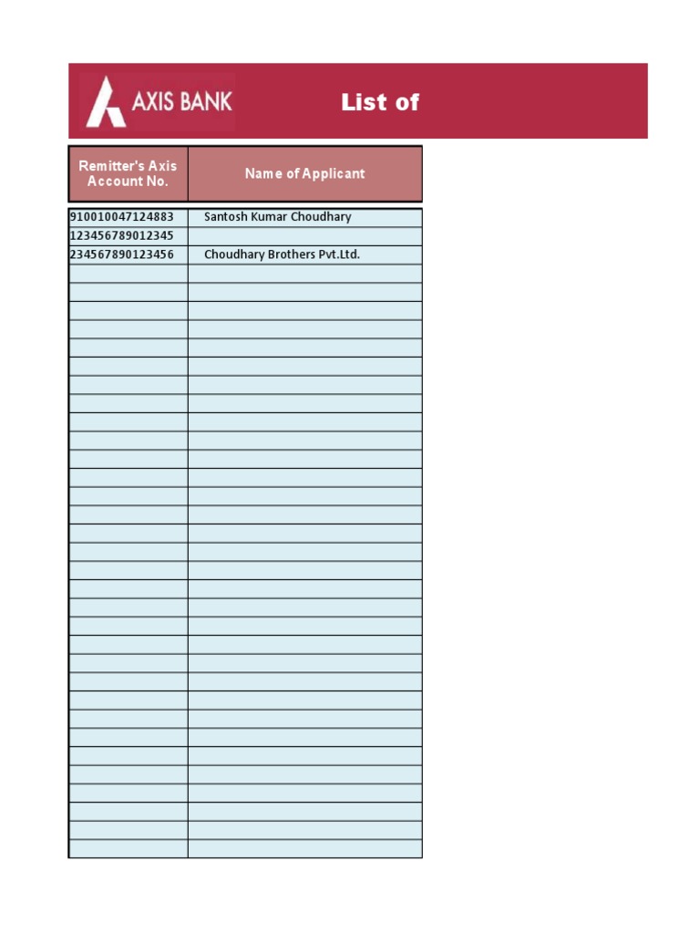 AXIS Bank RTGS & NEFT Form | PDF | Service Industries | Services ...