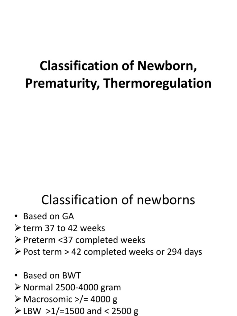 Neonatal Care and Prematurity Guide | PDF | Low Birth Weight | Preterm ...
