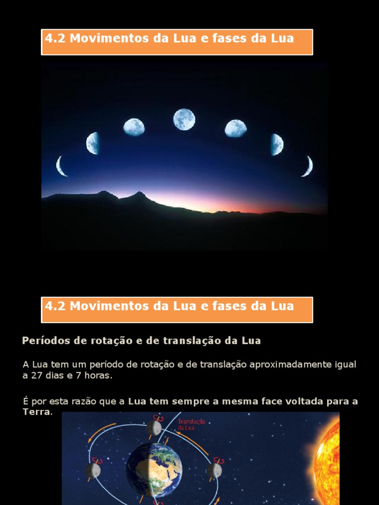 Movimentos Da Lua, Fases Da Lua e Eclipses | PDF | Eclipse | Lua