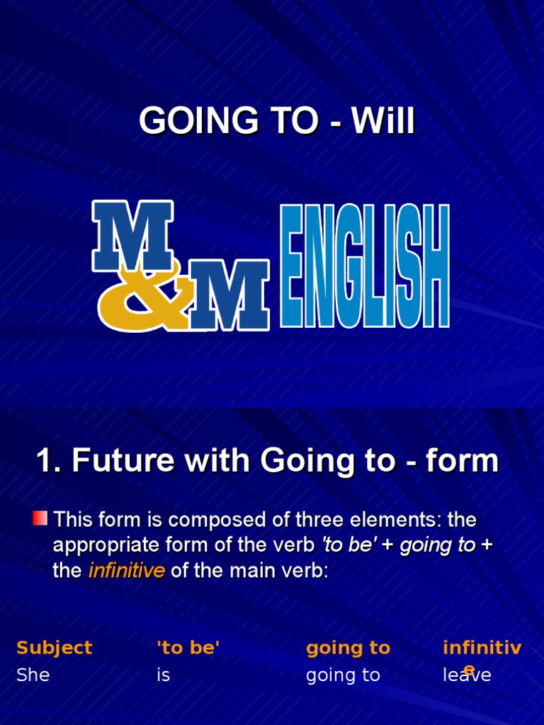 Future Forms - Going To & Will | PDF