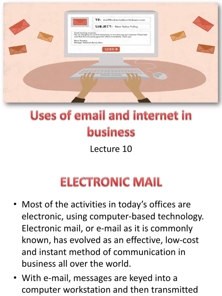 Lec 10 Uses of Email and Internet in Business | PDF | Internet | Websites