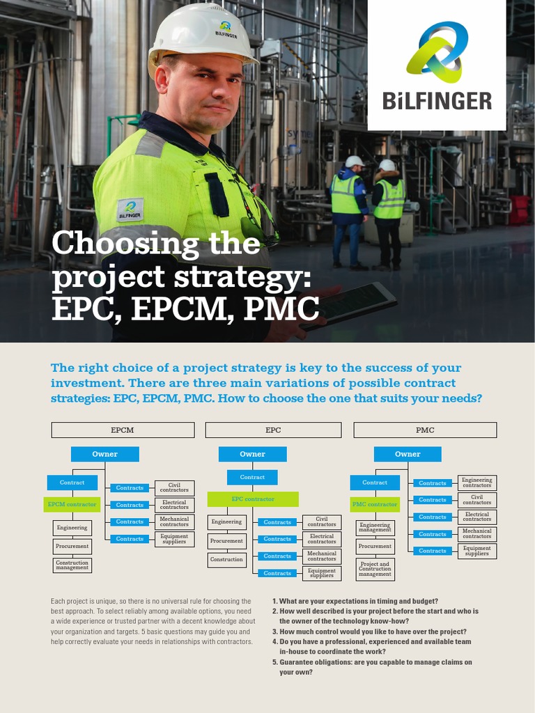 Choosing The Project Strategy EPCM EPC PMC Bilfinger Tebodin | PDF ...