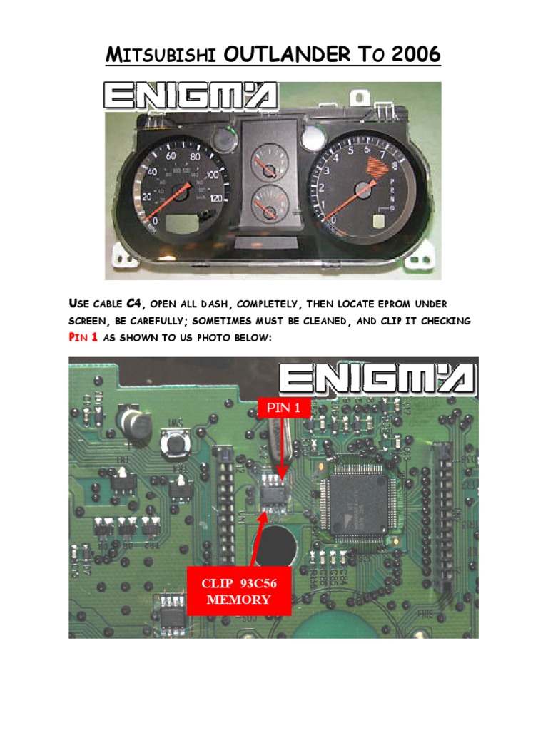 Mitsubishi Outlander EPROM Guide | PDF | Business | Technology ...