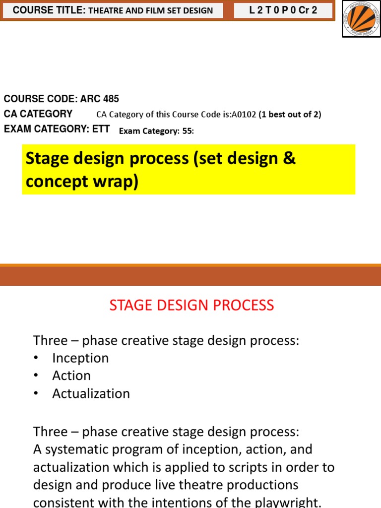 Stage Design Process | PDF | Composition (Visual Arts) | Drawing