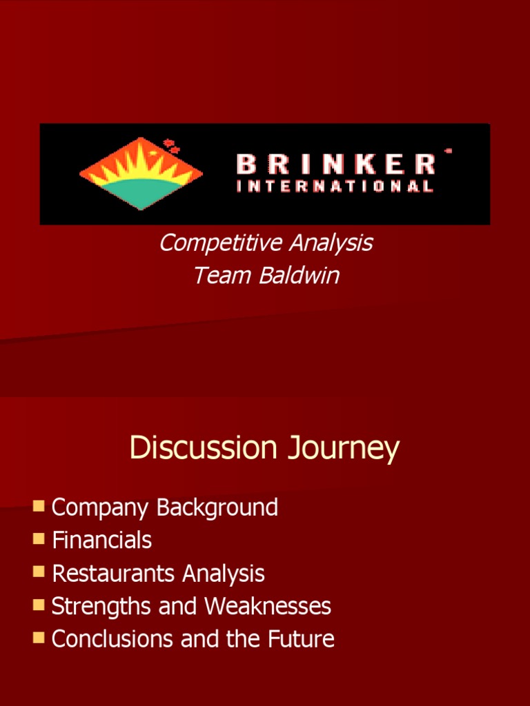 Competitive Analysis Team Baldwin | PDF | Restaurants | Menu