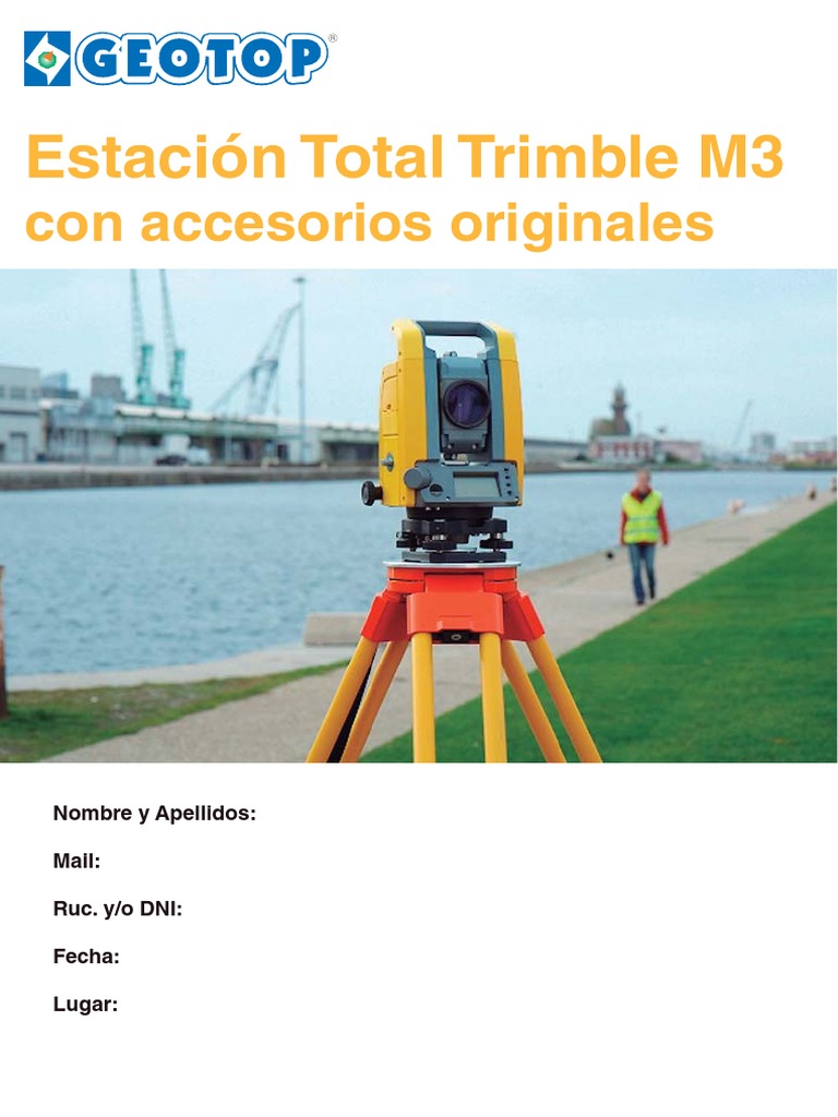 Estacion Total Trimble m3 | PDF | Pantalla de cristal líquido | Electrónica