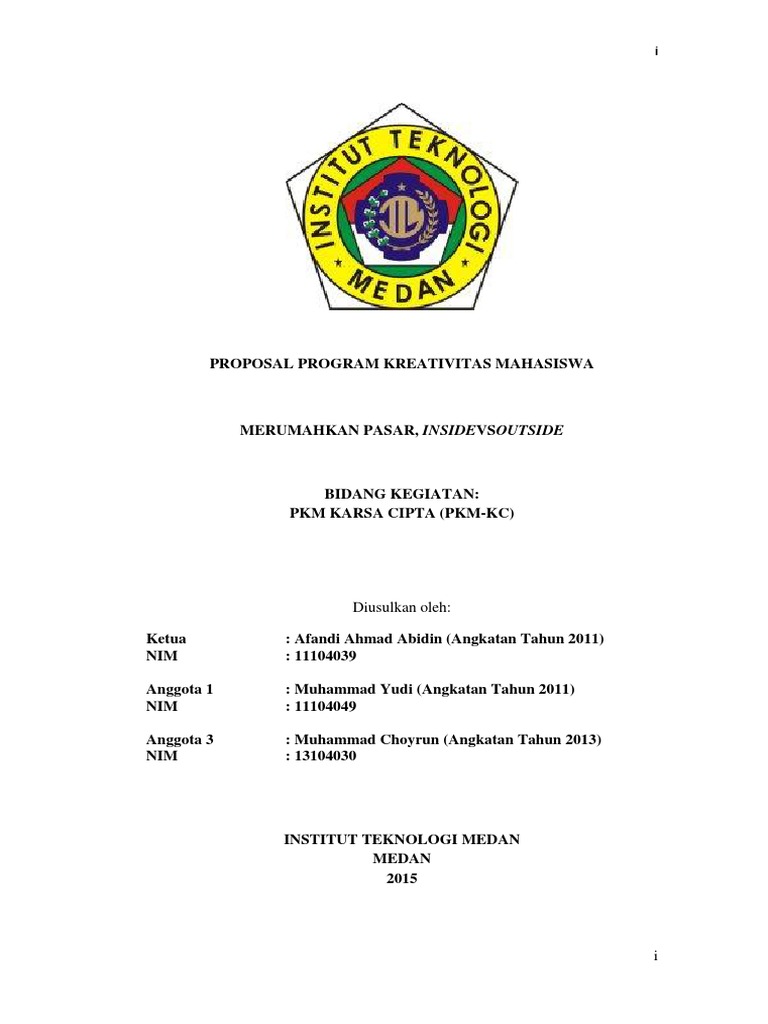 Contoh Proposal PKM KC | PDF