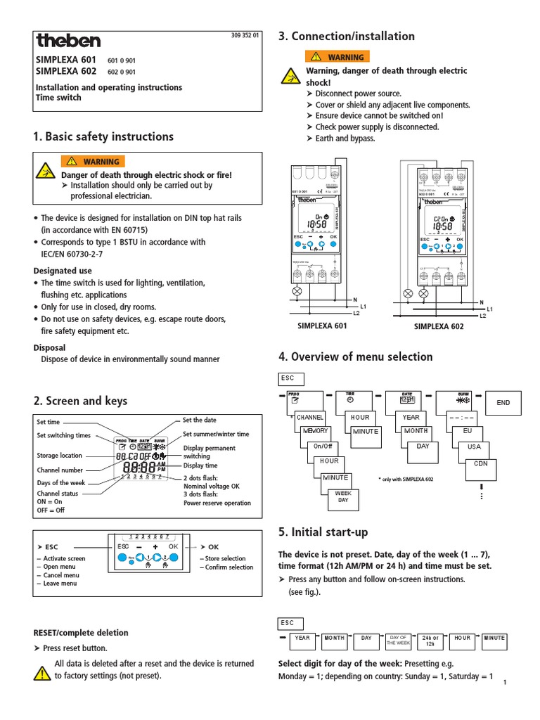 Simplexa 601 - 602 - 309 352 - GB | PDF | Incandescent Light Bulb ...