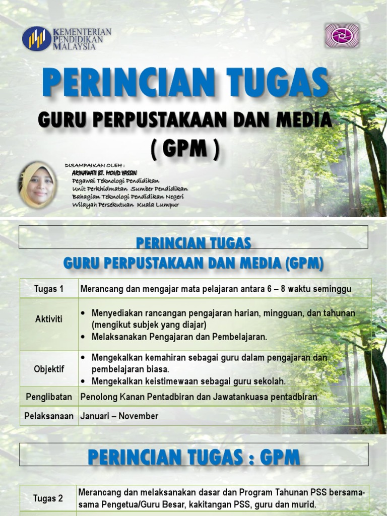 Perincian Tugas Dan RPH GPM | PDF
