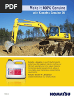 Komatsu TO-10 Powertrain Oil Overview | PDF | Lubricant | Viscosity