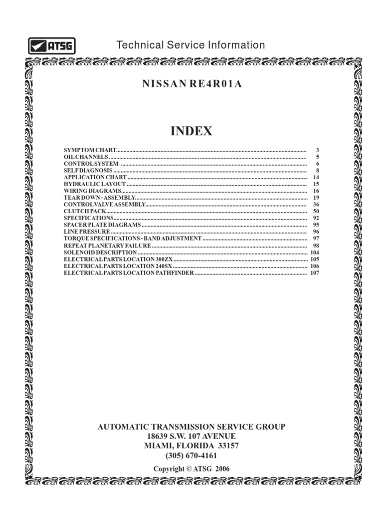 Re4r01a PDF | PDF | Automatic Transmission | Transmission (Mechanics)