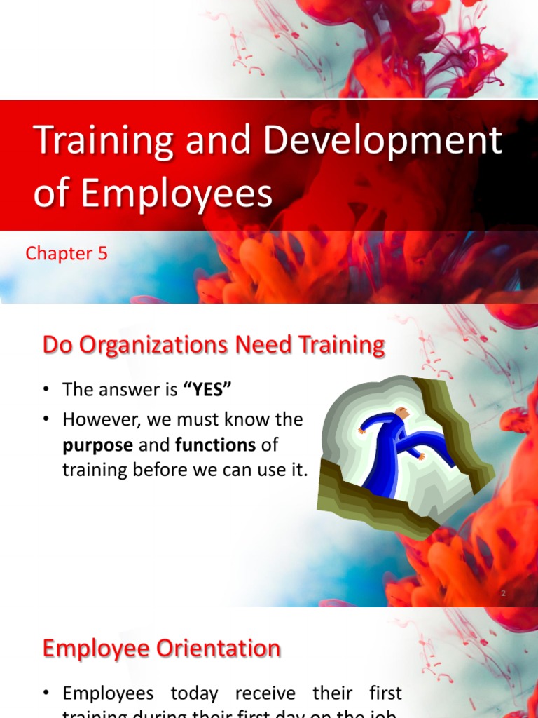 Chapter 5 Training and Development | PDF | Needs Assessment | Goal