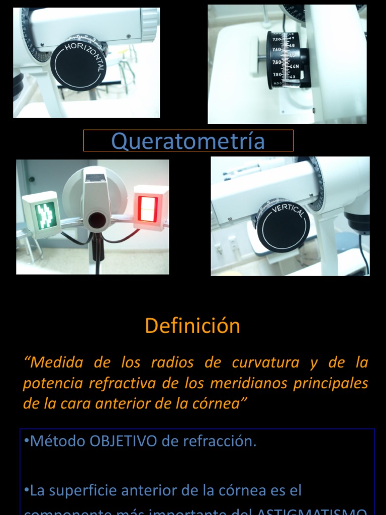 Queratometría Teoría - PPSX | PDF | Córnea | Microscopio