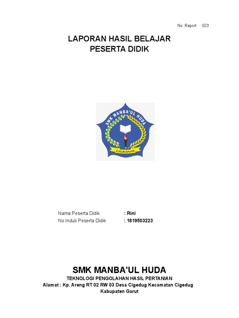 Aplikasi Raport SMK k13 | PDF