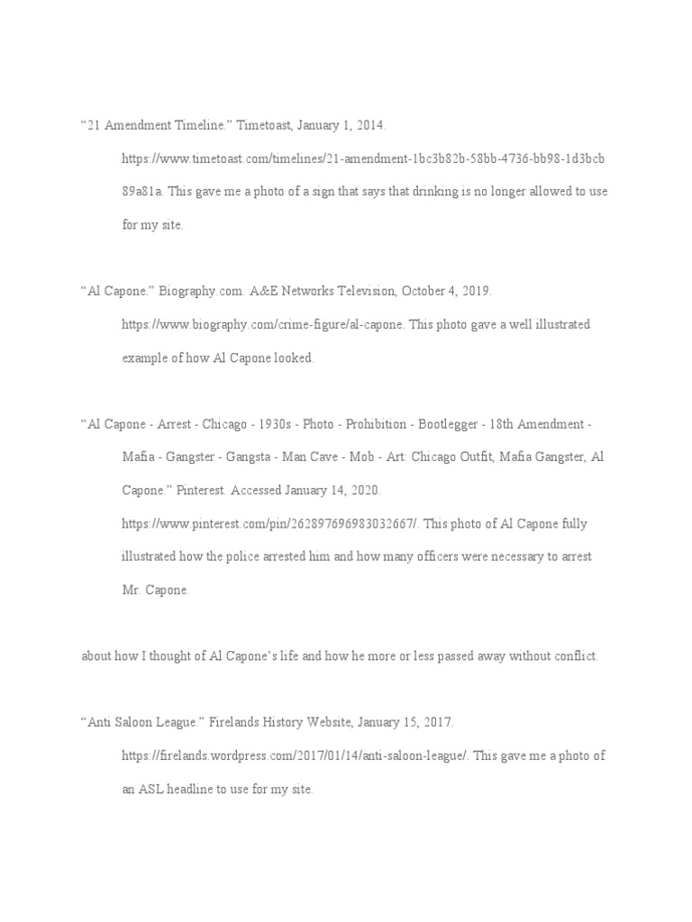 Prohibition Era: Al Capone & Amendments | PDF | Prohibition | United ...