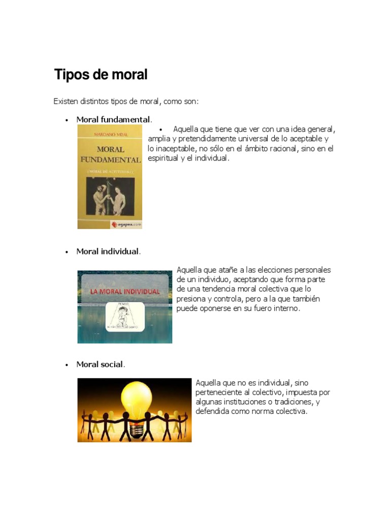 Tipos de Moral | PDF