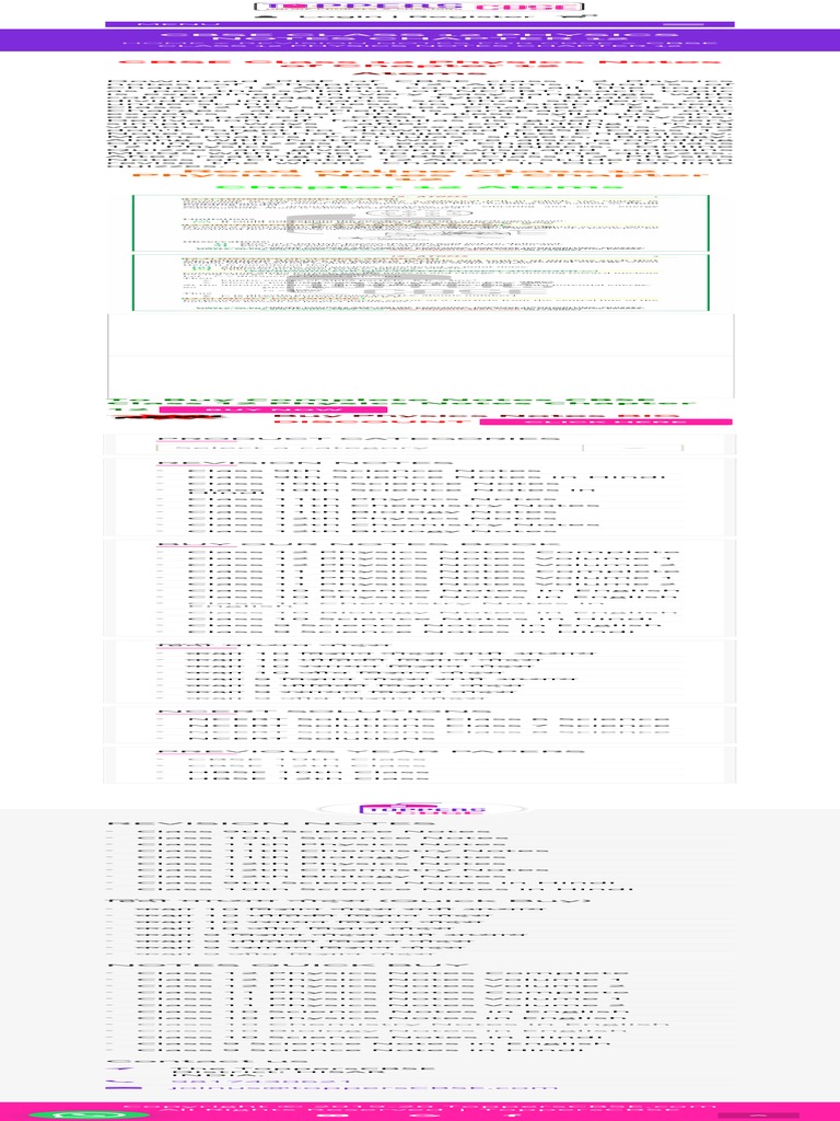 CBSE Class 12 Physics Notes of Chapter 12 PDF | PDF | Physics | Learning
